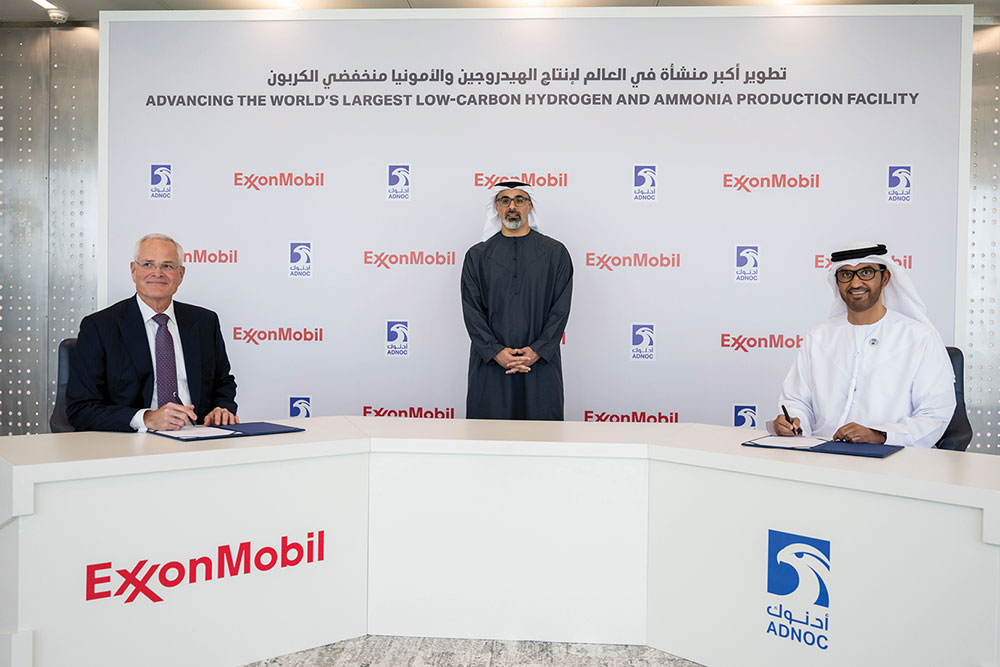 Khaled bin Mohamed bin Zayed Witnesses Signing Ceremony for ADNOC and ExxonMobil to Partner in ...